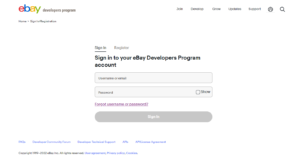 eBayのAPI取得方法をまとめたページ