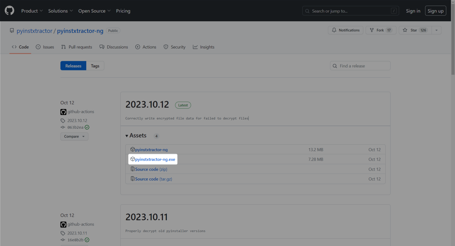pyinstallerで作成されたexeをpyファイルに戻す